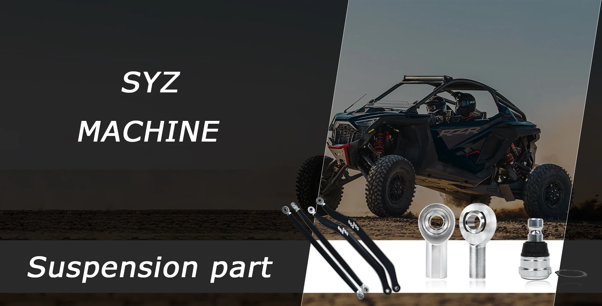 Syz Racing Utv Steering Gear Box Assembly With Polaris Rangers 400 500 ...