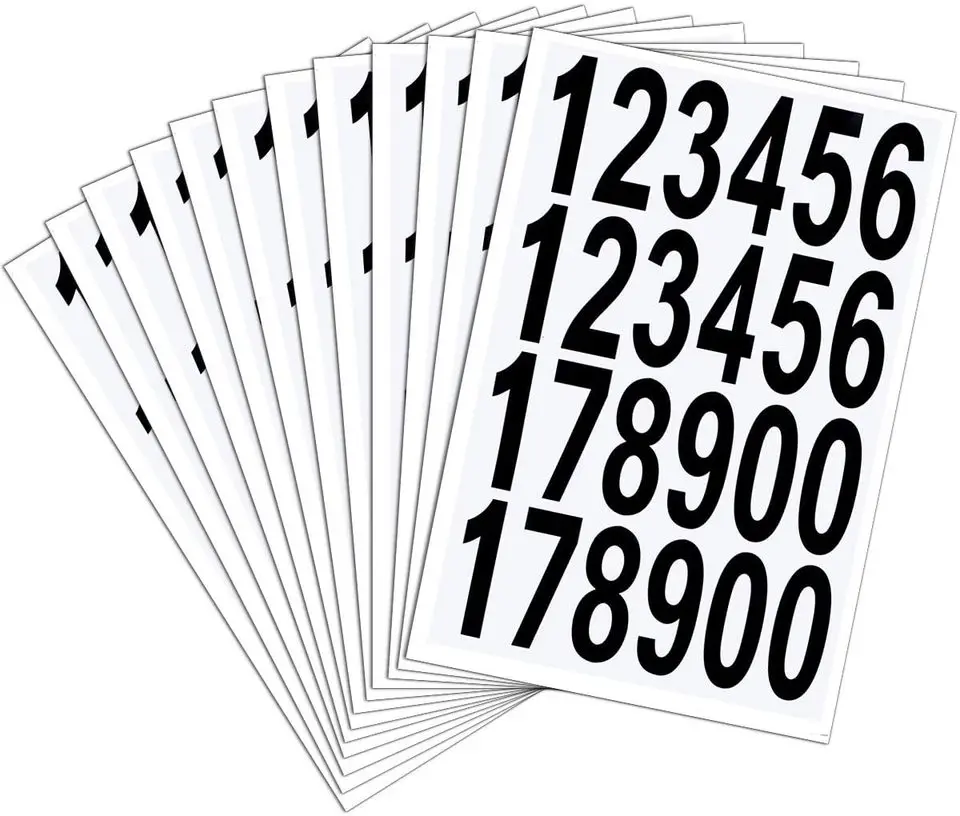 Factory Wholesale Custom Transfer Sticker Self Adhesive Number Stickers ...