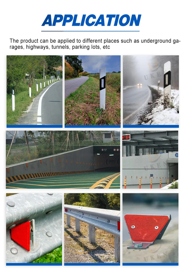 Road Traffic Delineators Reflective Highway Guardrail Barrier Roadside ...