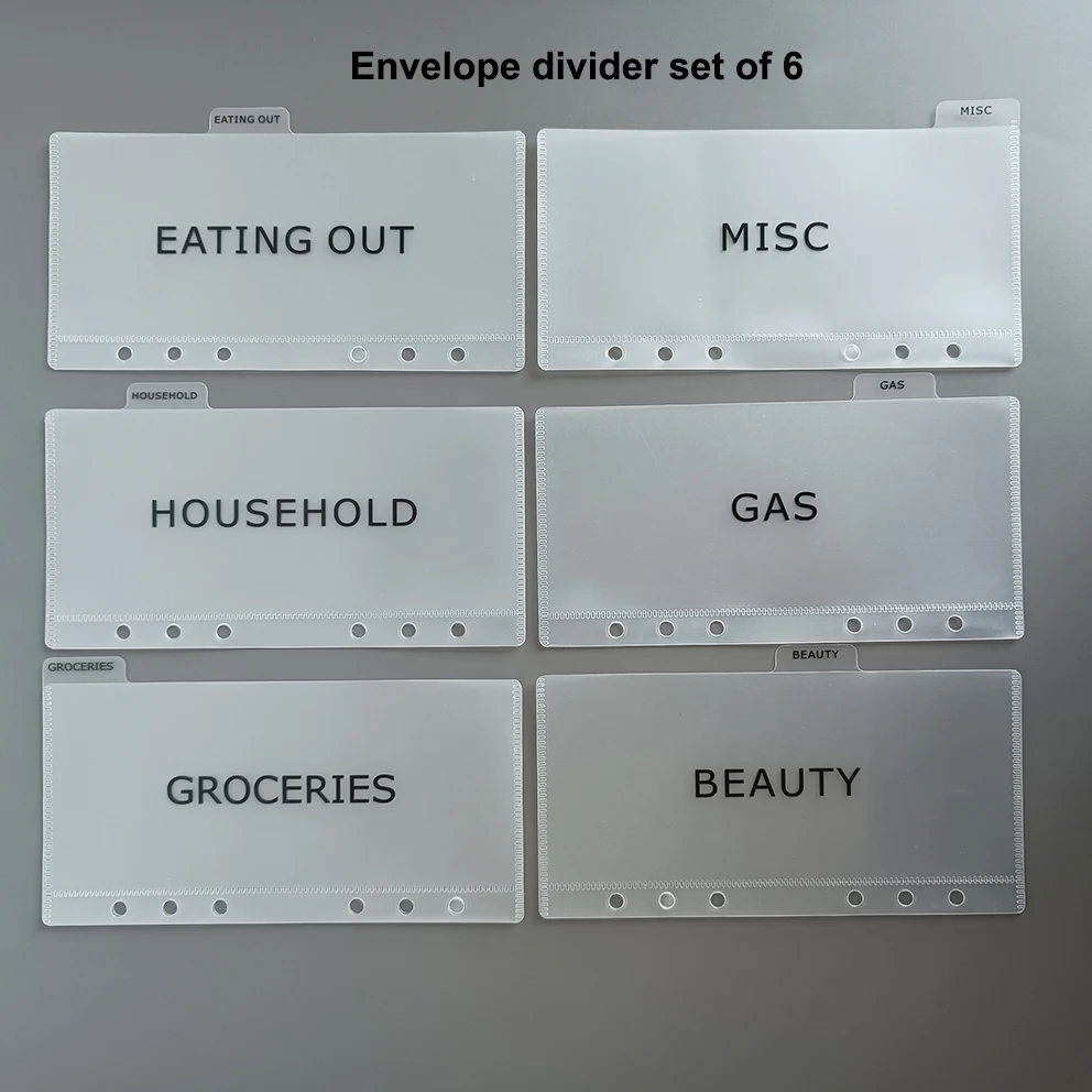 Frosted Clear Plastic Savings Challenge - Custom Money Binder