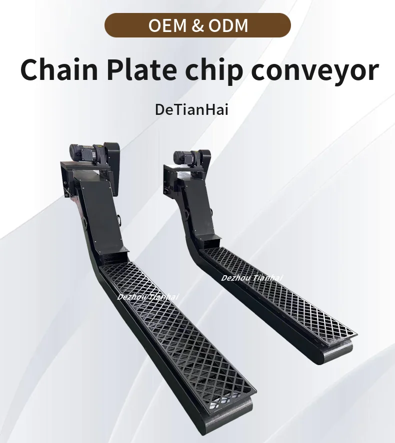 Ce Chain Plate Magnetic Chip Conveyor & Machine Scraper For Cnc Chip ...