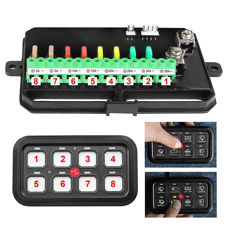 Marine Waterproof Ip68 Switch Power Off Road Car Led Panel Circuit ...