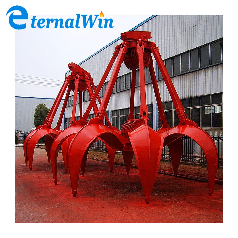 Metallurgy Machinery Claw Crane Machine Hydraulic Grab Four Rope ...