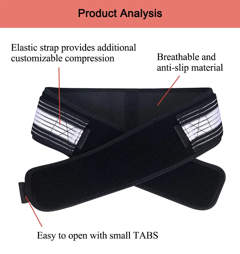 Adjustable Breathable Sacroiliac Joint Support Belt Hip Compression ...