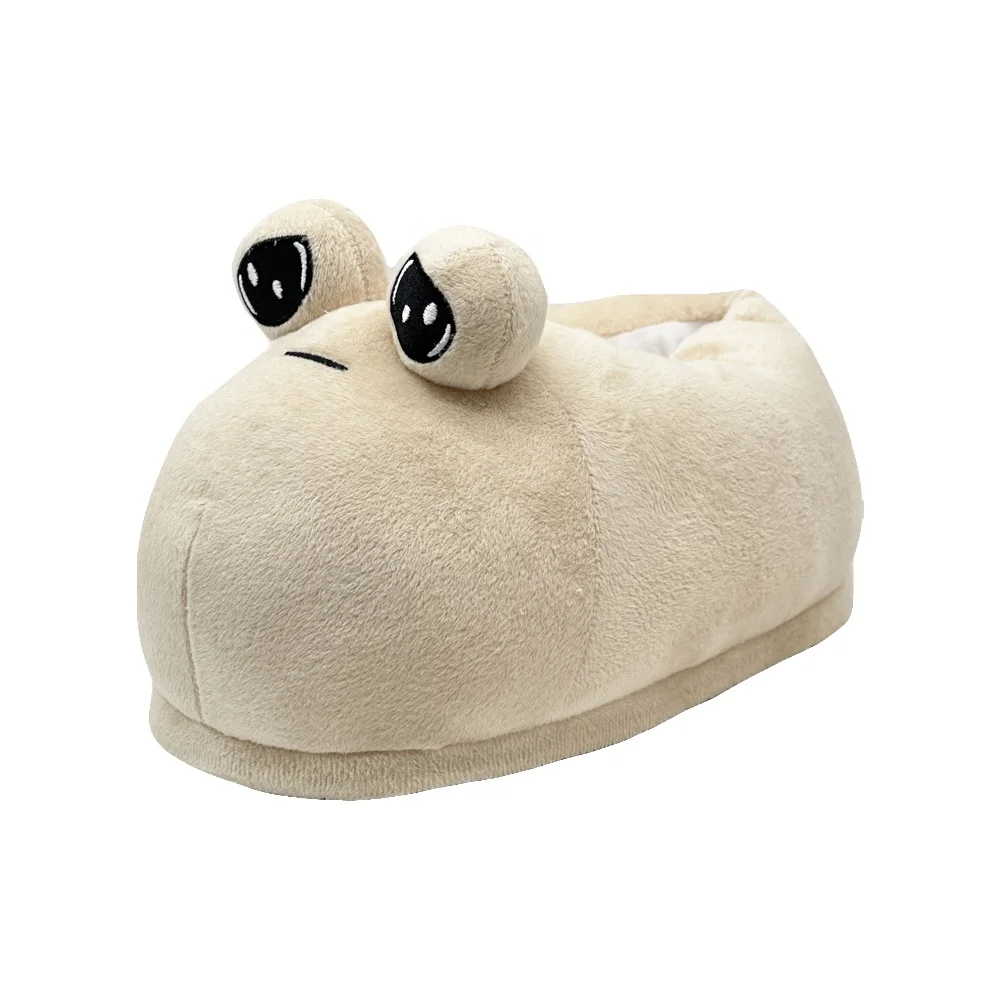 New Arrival Pou Alien Plush Slippers For Adults Home Slippers Plush Pou ...
