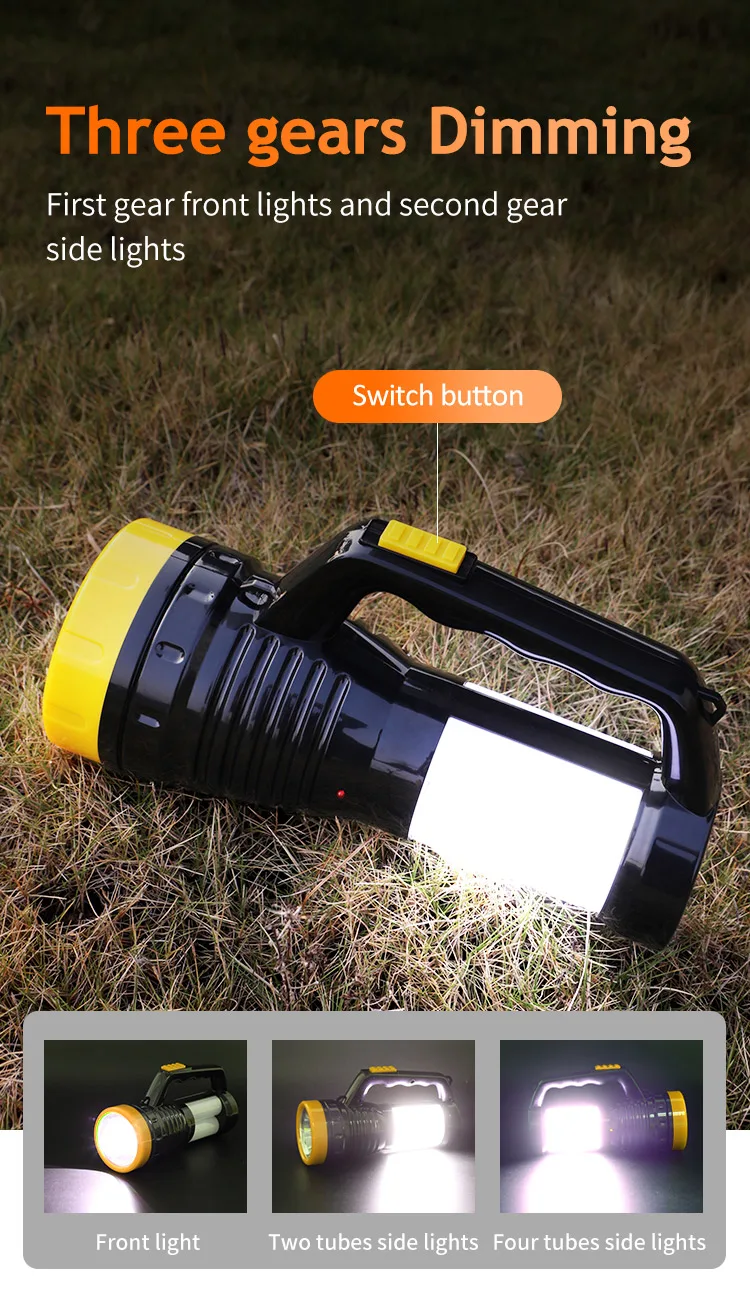 Wholesale Handheld Plastic Abs Rechargeable Led Portable Searchlight ...