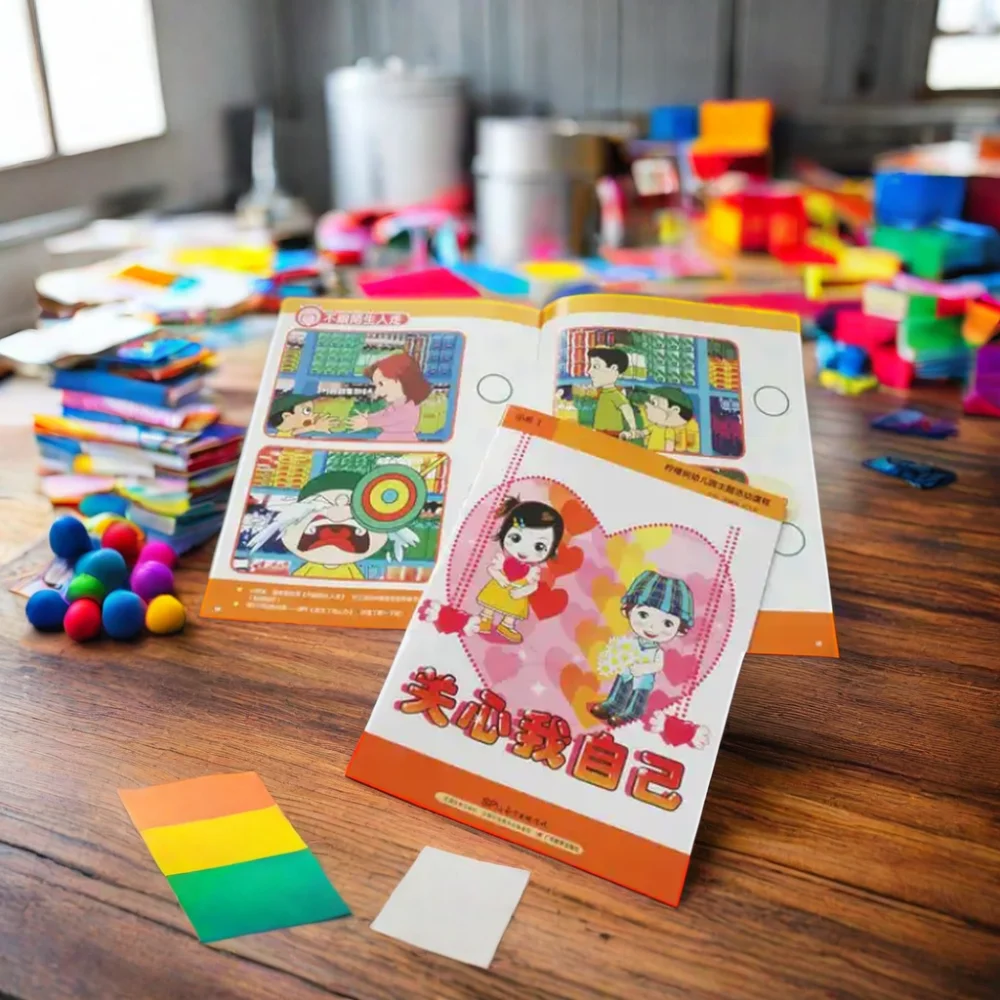 High Quality Children's Coloring Brochure Custom Size Cmyk Color ...