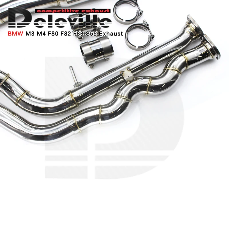 New Design Exhaust Pipes Equal Length Mid Pipe For Bmw M3/m4 F80 F82 ...