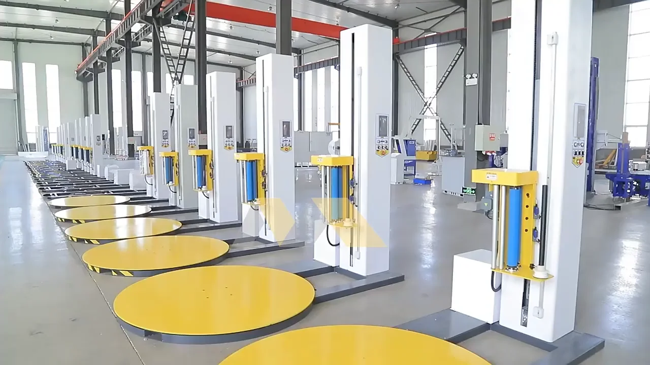 Automatic Pallet Wrapping Machine Pre-stretch Pallet Wrapping Machine ...