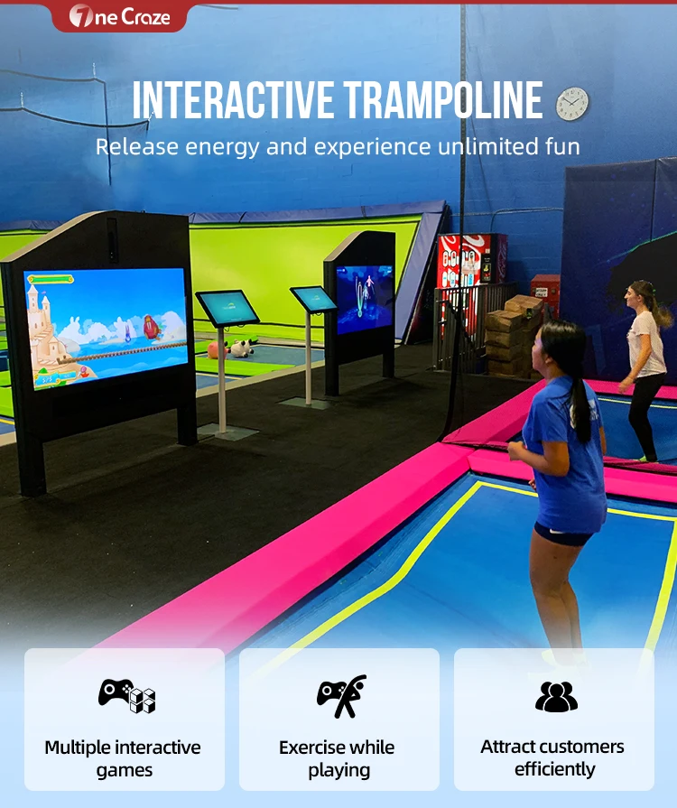 Smart Interactive Trampoline - 6 AR Games for Kids