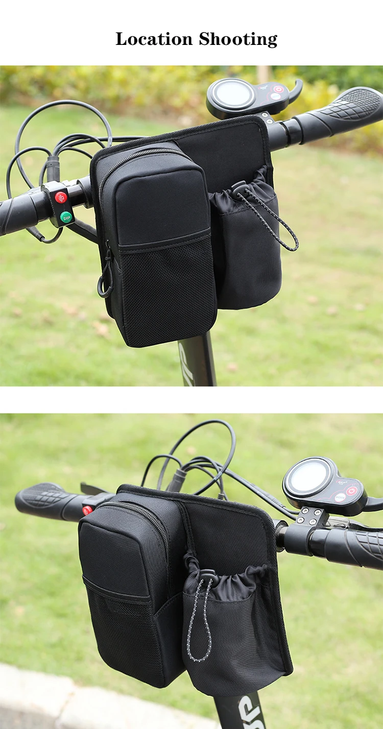 Folding Bike Handlebar Bag Foldable Bicycle Front Bag Fold Cycle ...