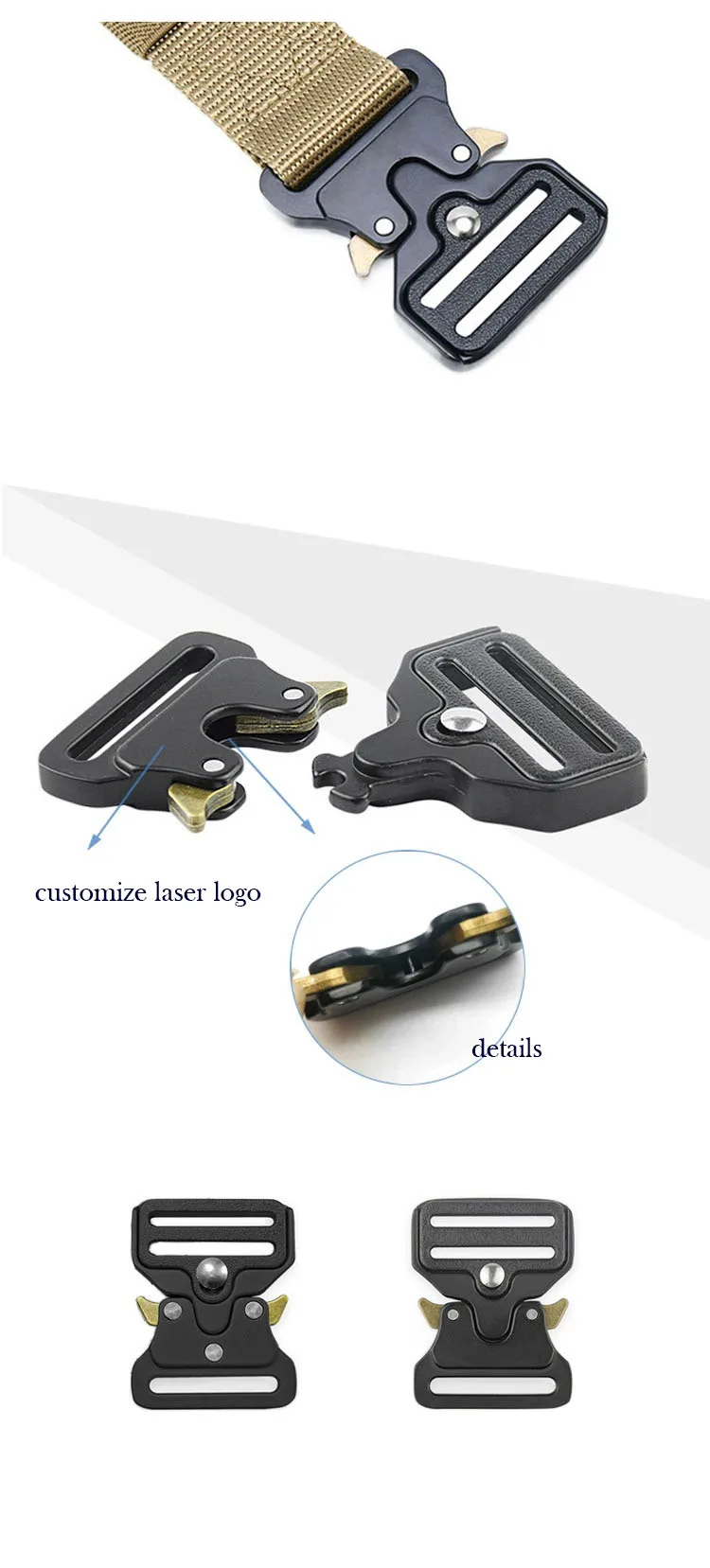 Wholesale Customize Webbing Space Aluminum Quick Release Buckle ...