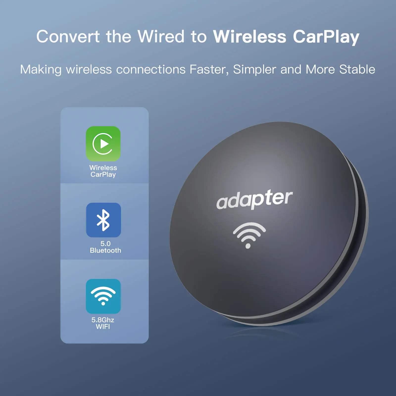 Autoabc Carplay Wireless Adapter Dongle H1 Model for Universal Cars ...