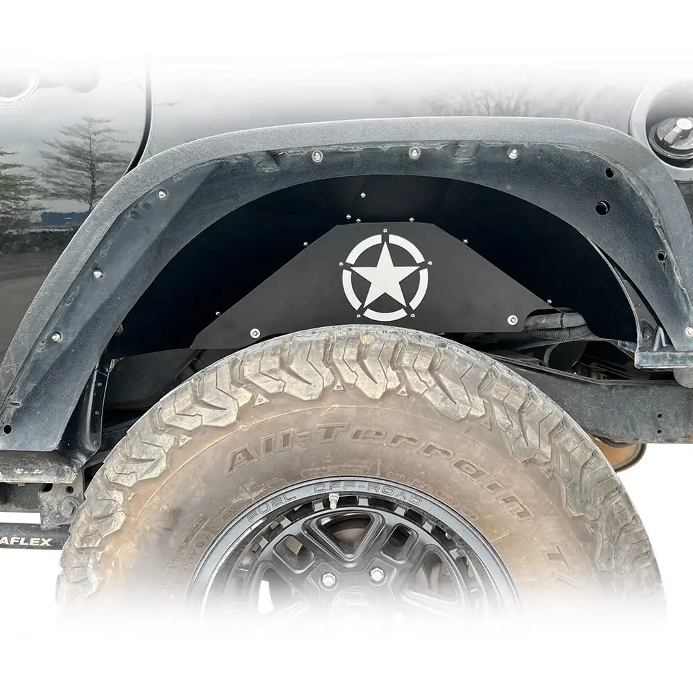 Steel Front Inner Fenders Liner for 2018-2024 Jeep Wrangler JL & JLU ...