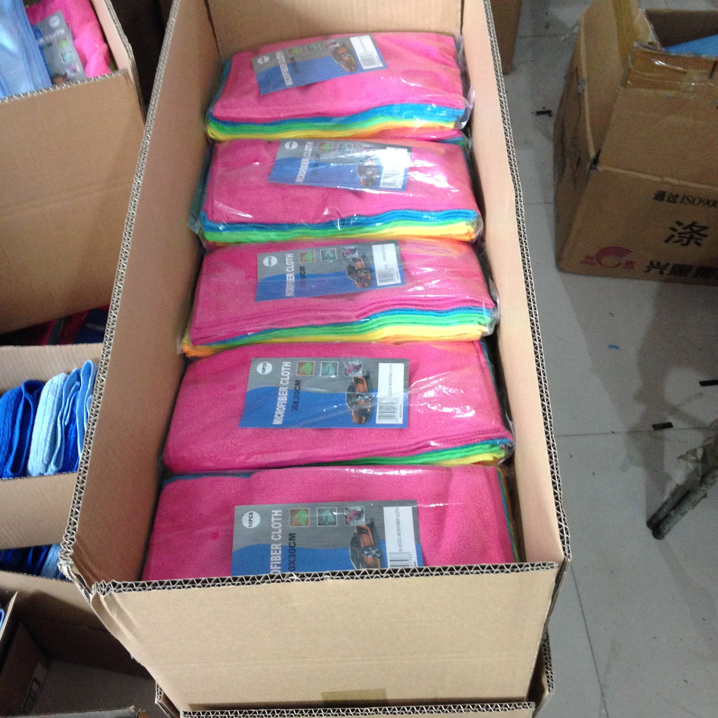 Microfiber Cloth 40x40 380gsm Lot Of Face Cloth Microfiber Black 32*32 ...