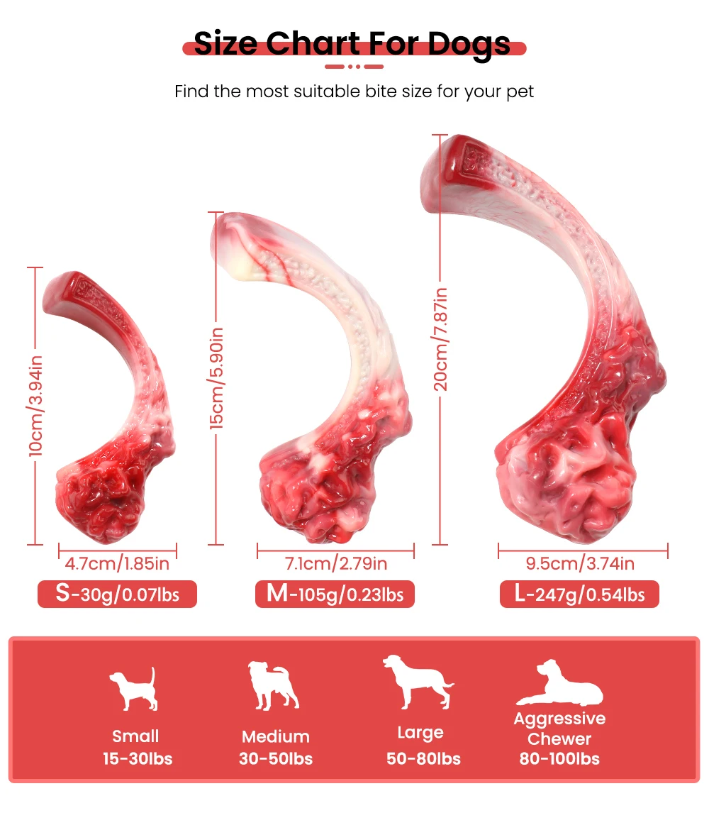 Novelty Designed Dog Chew Toy Simulation Tomahawk Steak Shape Beef ...