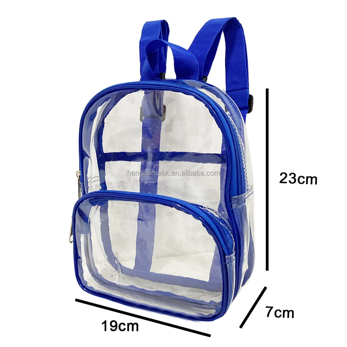 Custom Color Pvc Transparent Backpack See Through Waterproof Women Mini ...