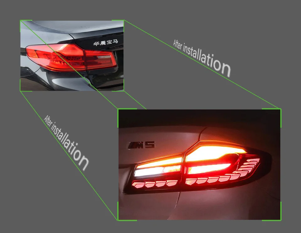 BMW G30 LED Tail Lamps - Dynamic Signal & DRL Animation