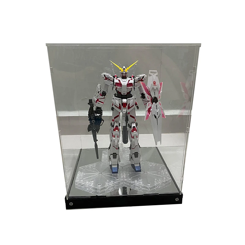 Custom clear Acrylic Gundam Display Case toy figure display cases with ...