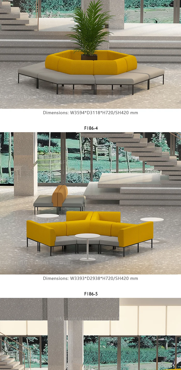 Modular Sofa Set for Public Area Collaboration & Comfort