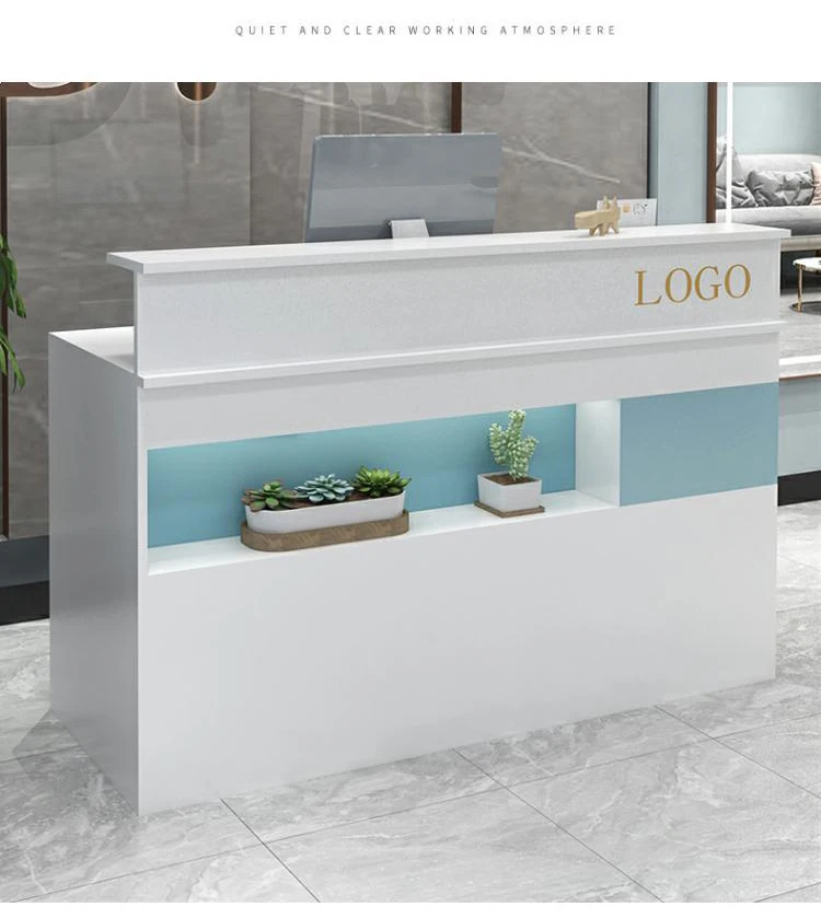 Logo Cashier Counter Table Shop Display Furniture Mobile Shop Counter ...