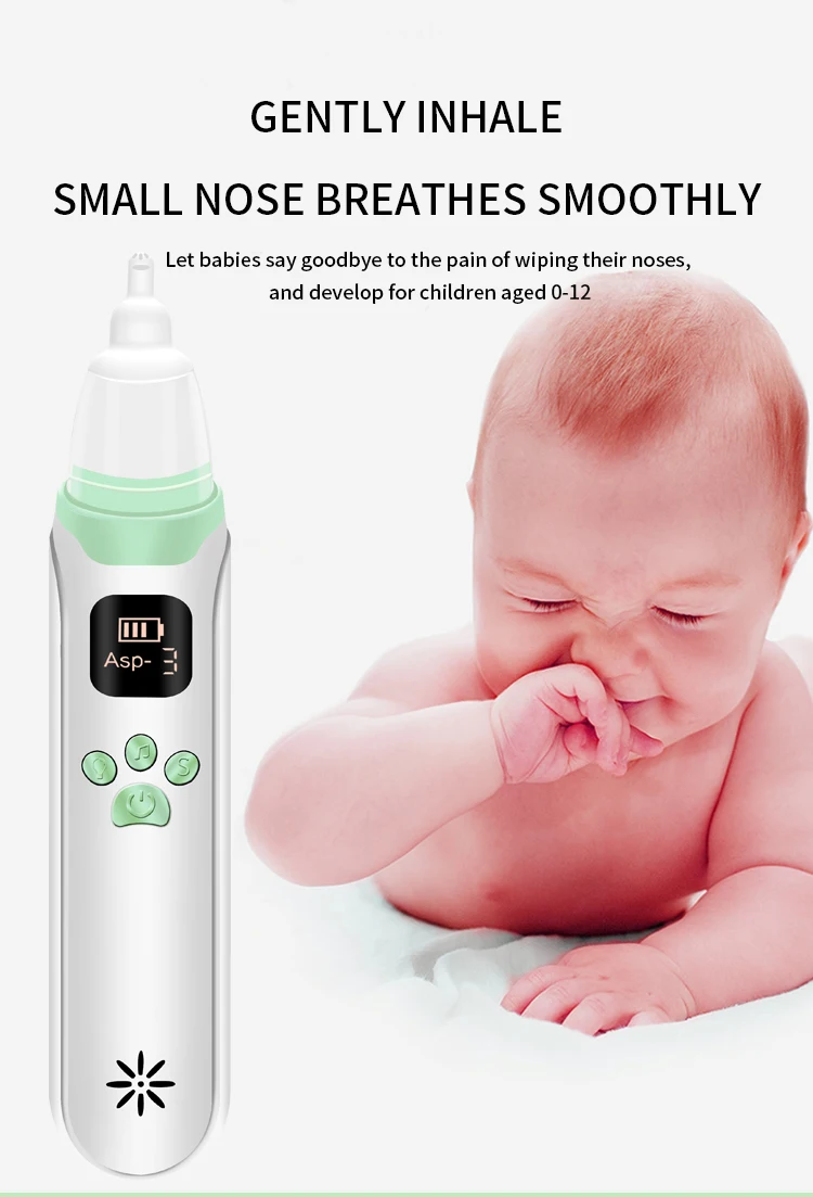 Infant Nasal Suction Snot Cleaner Baby Suction Children Nasal Aspirator ...