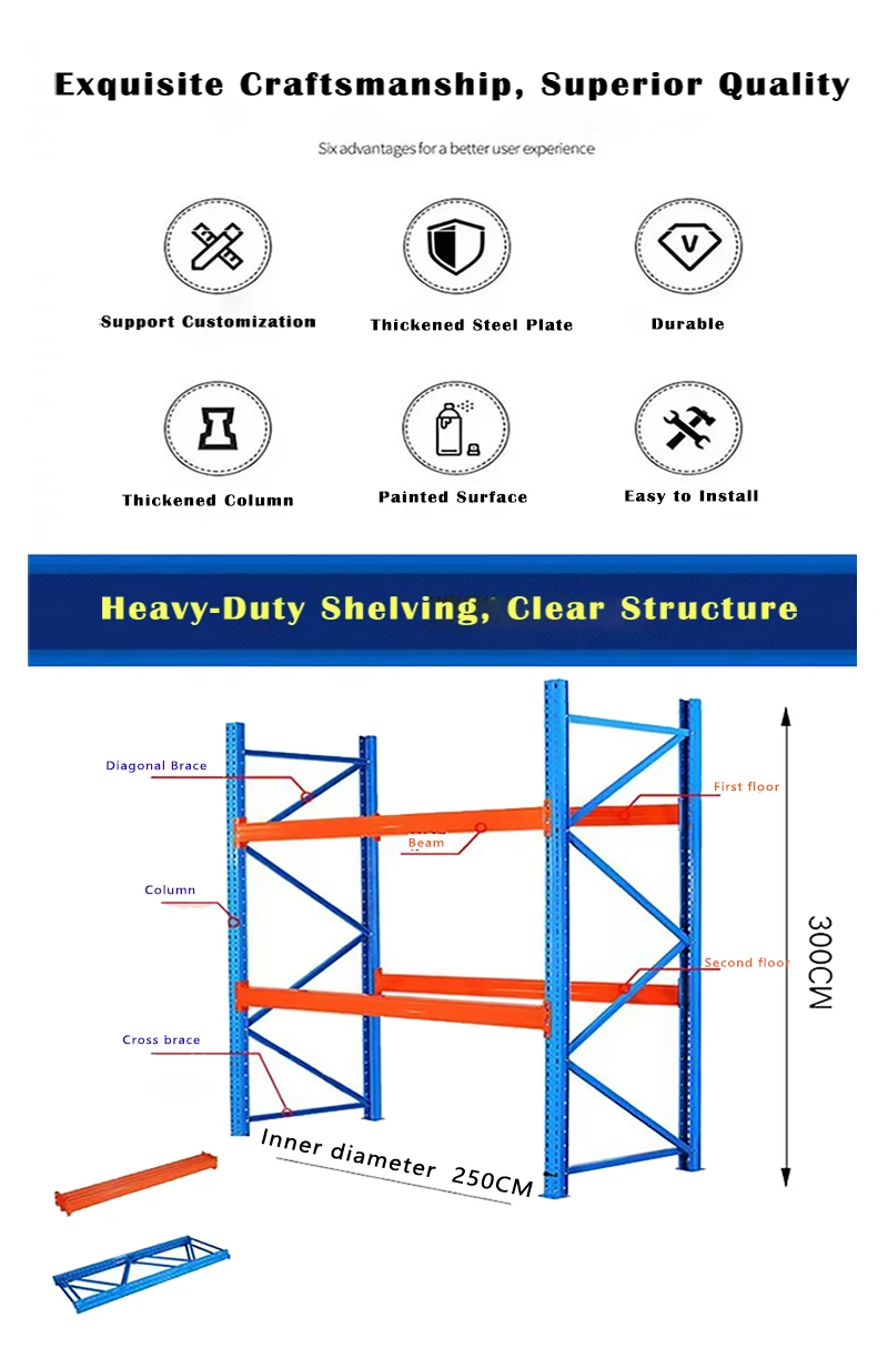 Industrial Metal Plate Rack for Logistics Warehouse Storage Steel ...