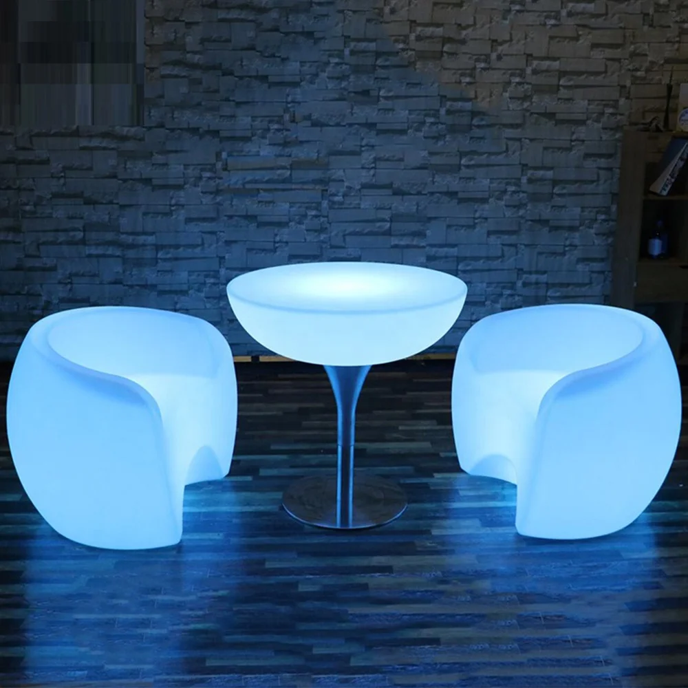 Rgb Color Change Illuminated Light Up Portable Bar Tables Outdoor Led ...