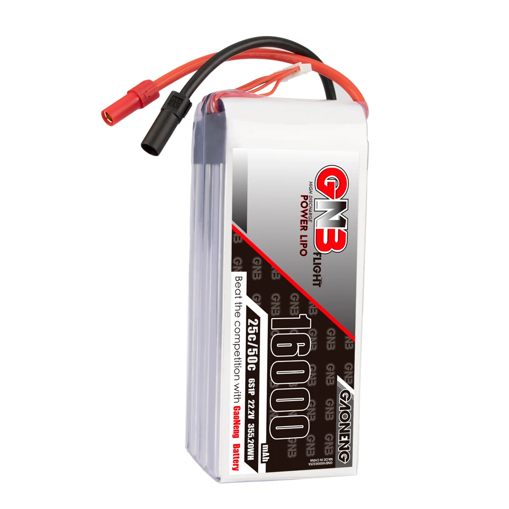 Gaoneng Gnb 16ah 16000mah 6s 22.2v 25c 50c Xt150 Rc Lipo Battery ...