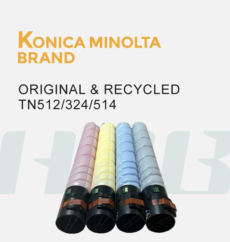 Auteng Original & Recycle Tn512 Tn324 Tn514 Universal For Bizhub C454 C554 C308 C368 C458 C558 ...