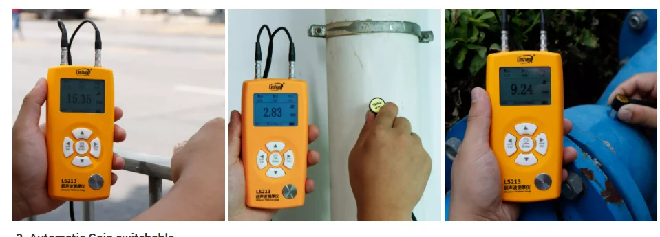 LS213 Smart Ultrasonic Thickness Sensor Gauge Meter Tester Measuring ...