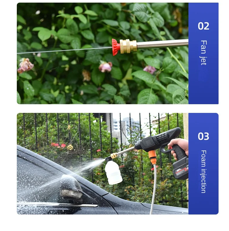 Odm 24v High Pressure Cordless Car Washer Wireless Spray Portable Water ...