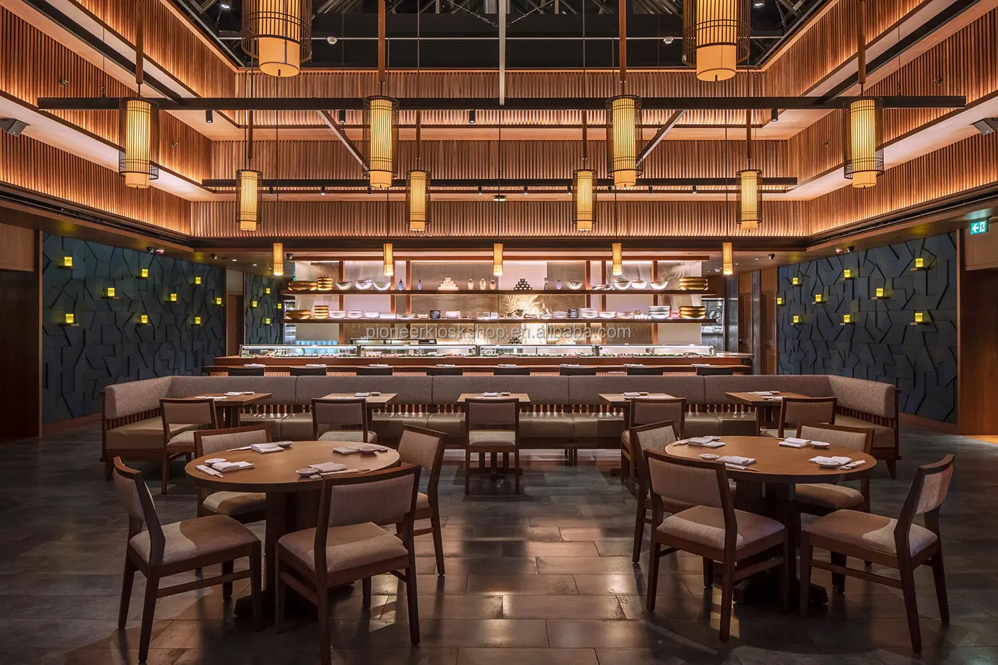 Modern Customised Sushi Bar Counter for Japanese Restaurant Interior ...