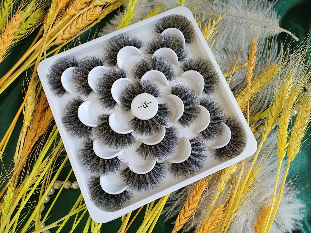 Wholesale 7D 25mm Full Strip Eyelash Extensions - Mink Eyelashes