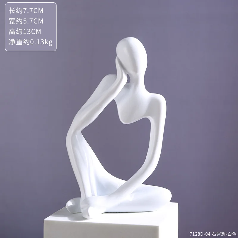 Meditation Art Crafts Deep Thinking Art Statue Collection Resin - Buy ...