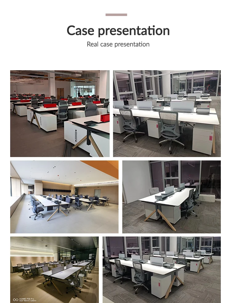 Modern 6 Seater Modular Office Desk for Durable Workstation