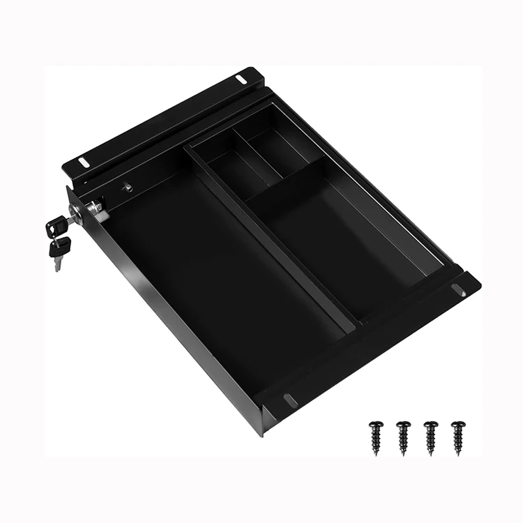 Jh-mech Sliding Pull-Out Dual Level Drawer Set for Office Desk