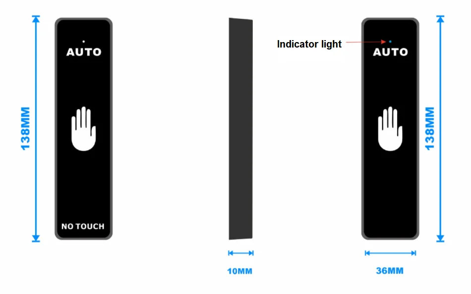 Wireless Touchless Infrared No Touch Button - Keyless Remote Entry ...