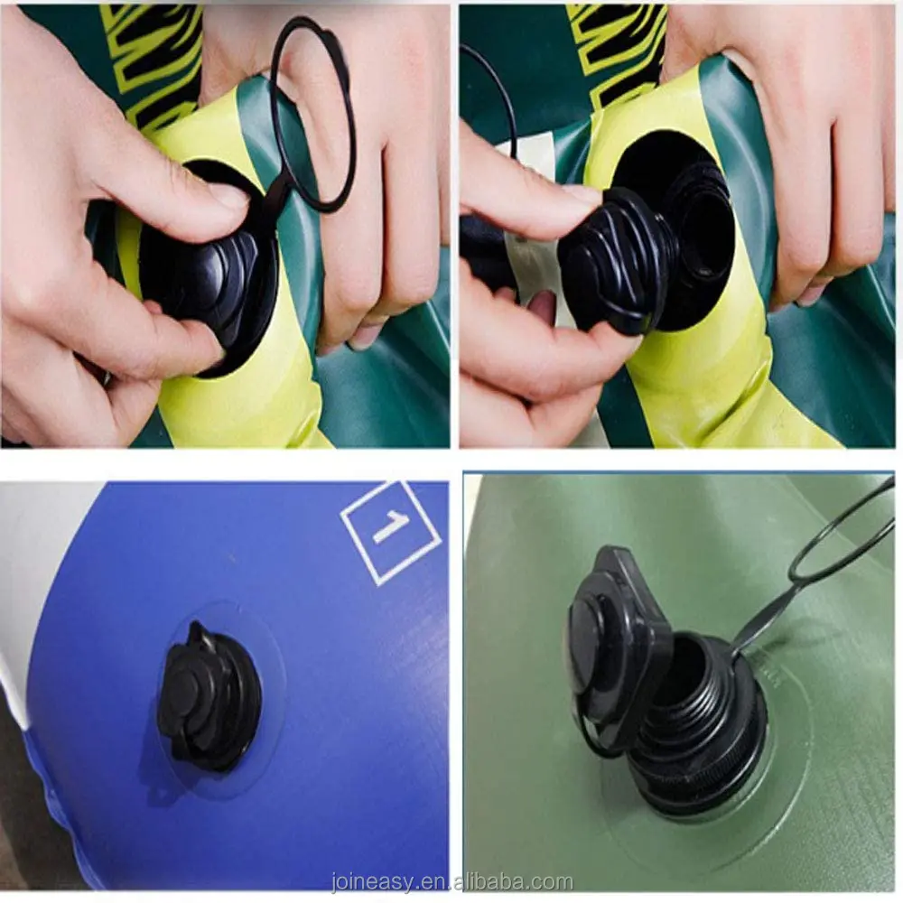 Black PVC Boston Valve Inflatable Boat Spiral Air Plugs Air Mattress ...