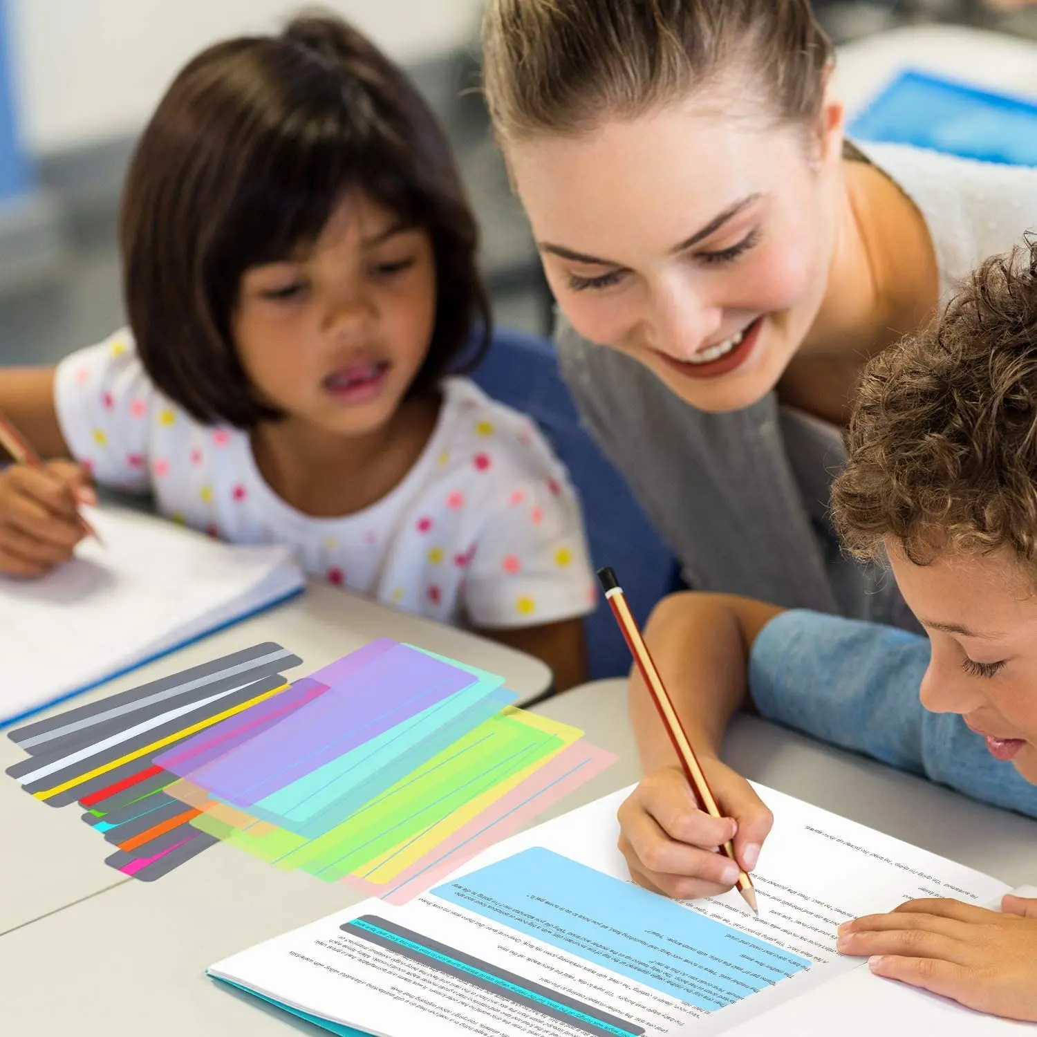 Reading Guide Strips,2 Sizes Reading Ruler Reading Tracking Highlight ...