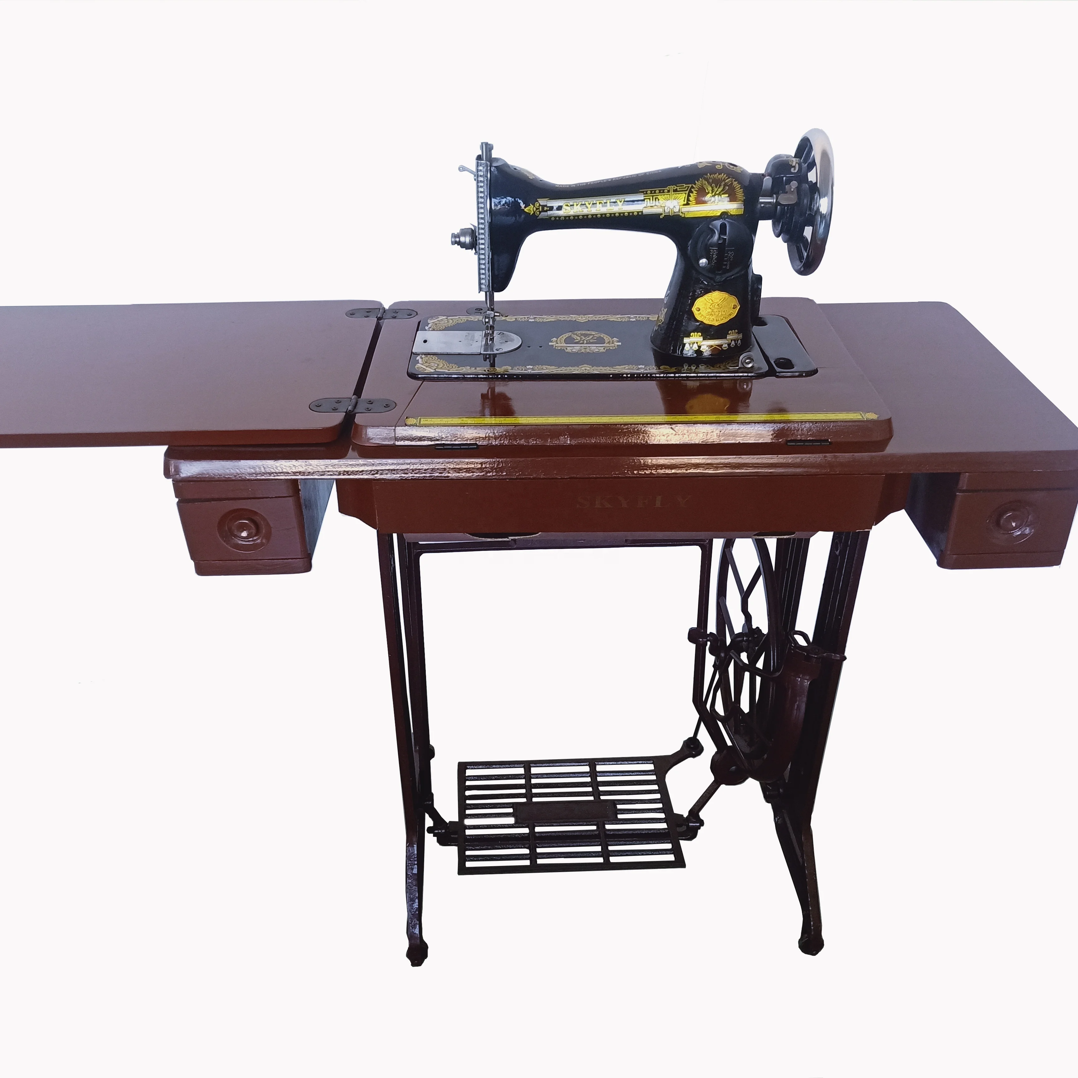 Lower Price Ja Series Household Sewing Machine With 3 Drawer Table,Cast ...