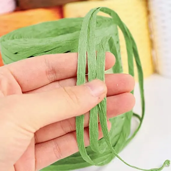 String Twisted Rayon Raffia Yarn - Perfect for DIY Projects