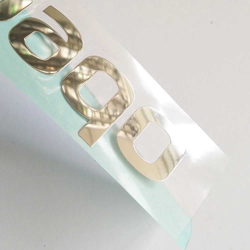 Custom Nickel Logo Sticker Electroformed Transfer 3D Metal Sticker ...