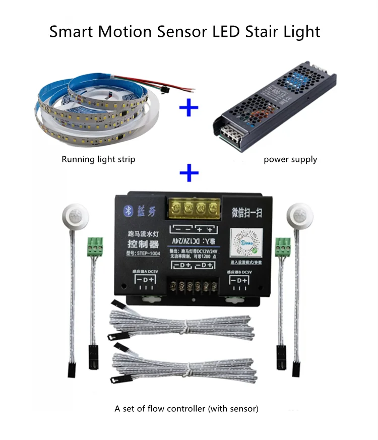 Smart Motion Sensor Led Stair Light Warm White Led Strip Light Smart ...