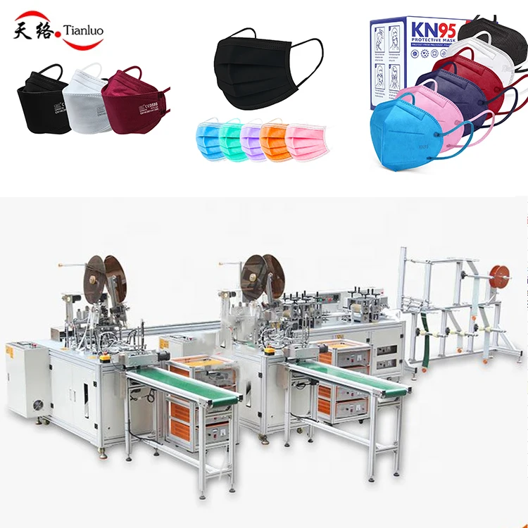 Tianluo Automatic Machining Service FFP2 KN95 Disposable Facial Face ...