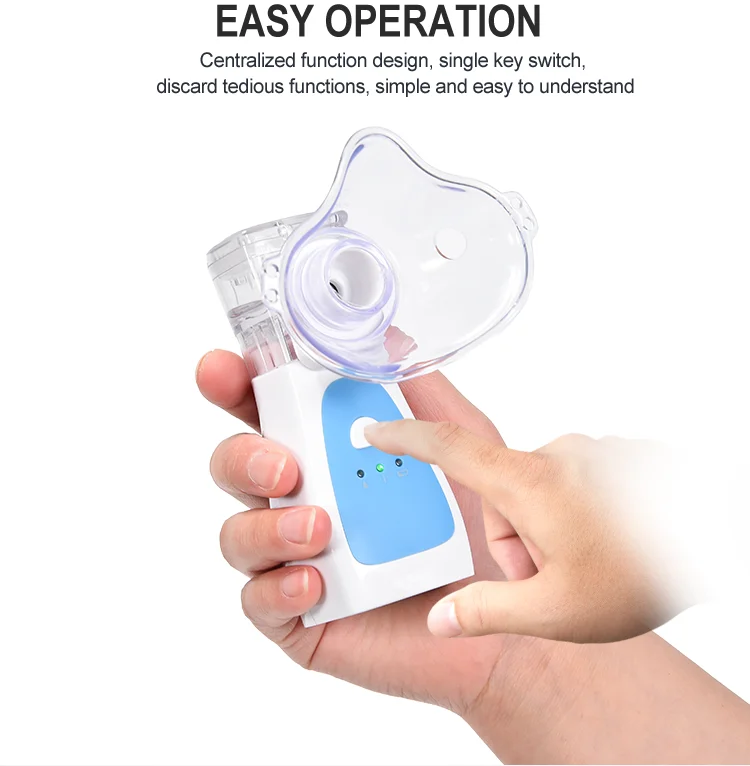 Portable Kids Nebulizer Ultrasonic Mesh Atomizer Nebulizer Machine Baby ...