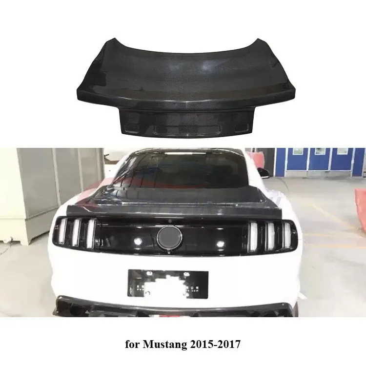 Carbon Fiber Trunk Lid Ducktail Boot For F Ord M Ustang 2015 2016 2017 ...
