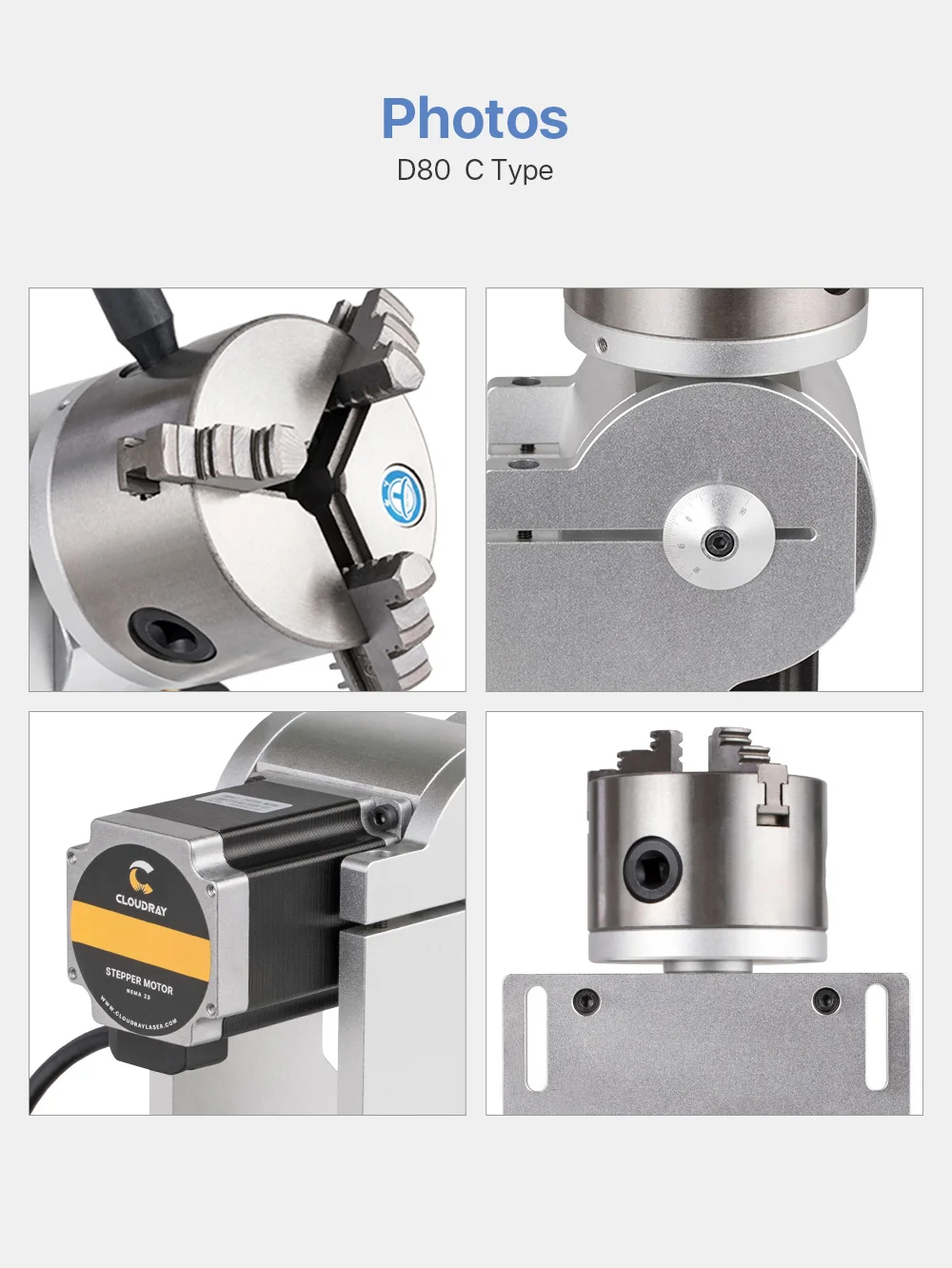 Cloudray RA-A Rotary Attachment for Laser Marking Machines