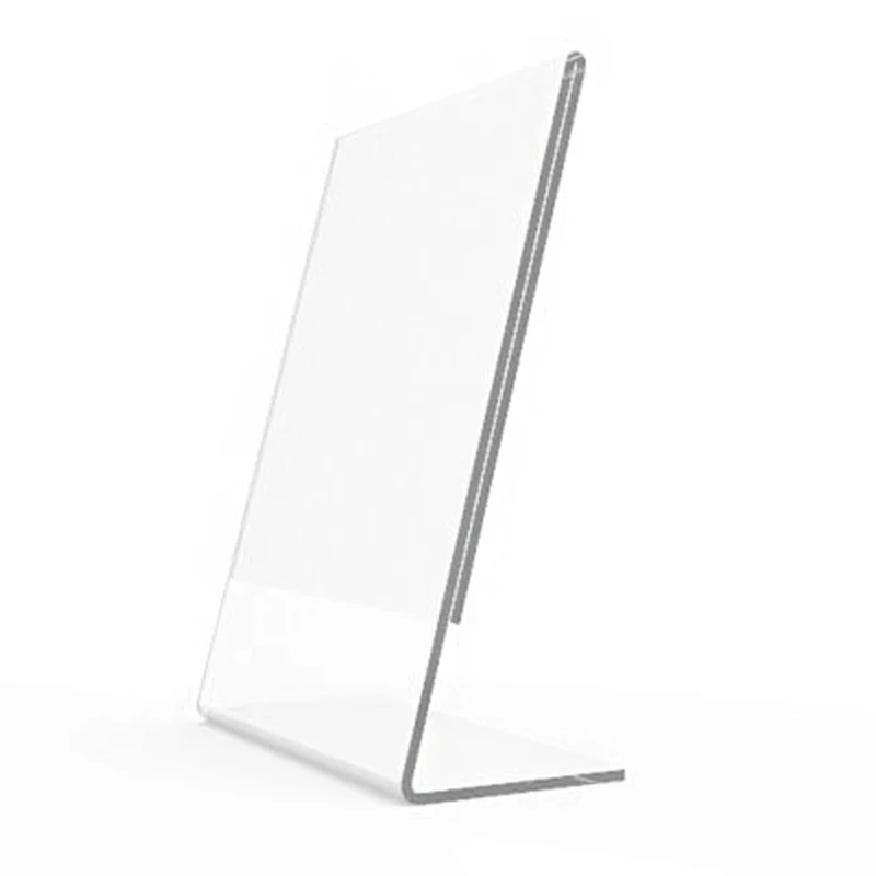 A4 Acrylic Sign Holder T Shape Paper Holder Tabletop Free Standing A4 ...