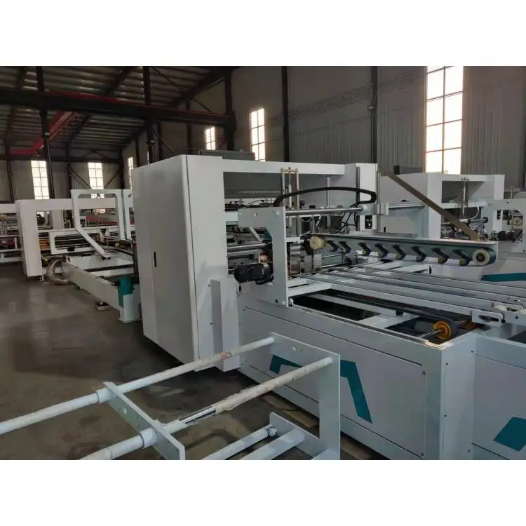 Full Automatic Carton Folder Gluer Machine Automatic Folder Gluer ...